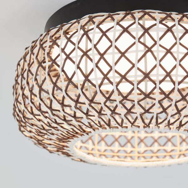 Bay Isle Home™ Ayaru Exotic LED Flush Mount Ceiling Light, Black and ...