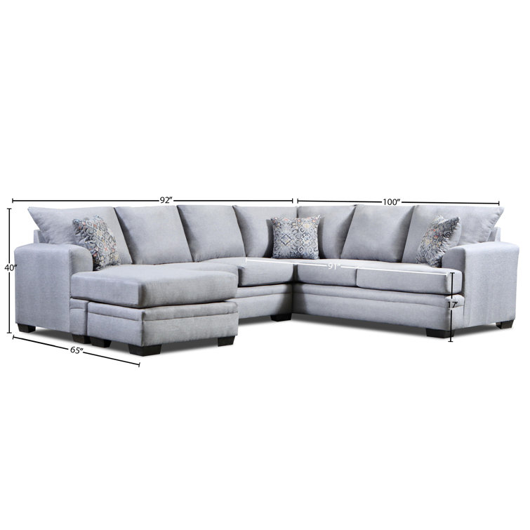 Ebern Designs Symona 2 - Piece Upholstered Sectional | Wayfair