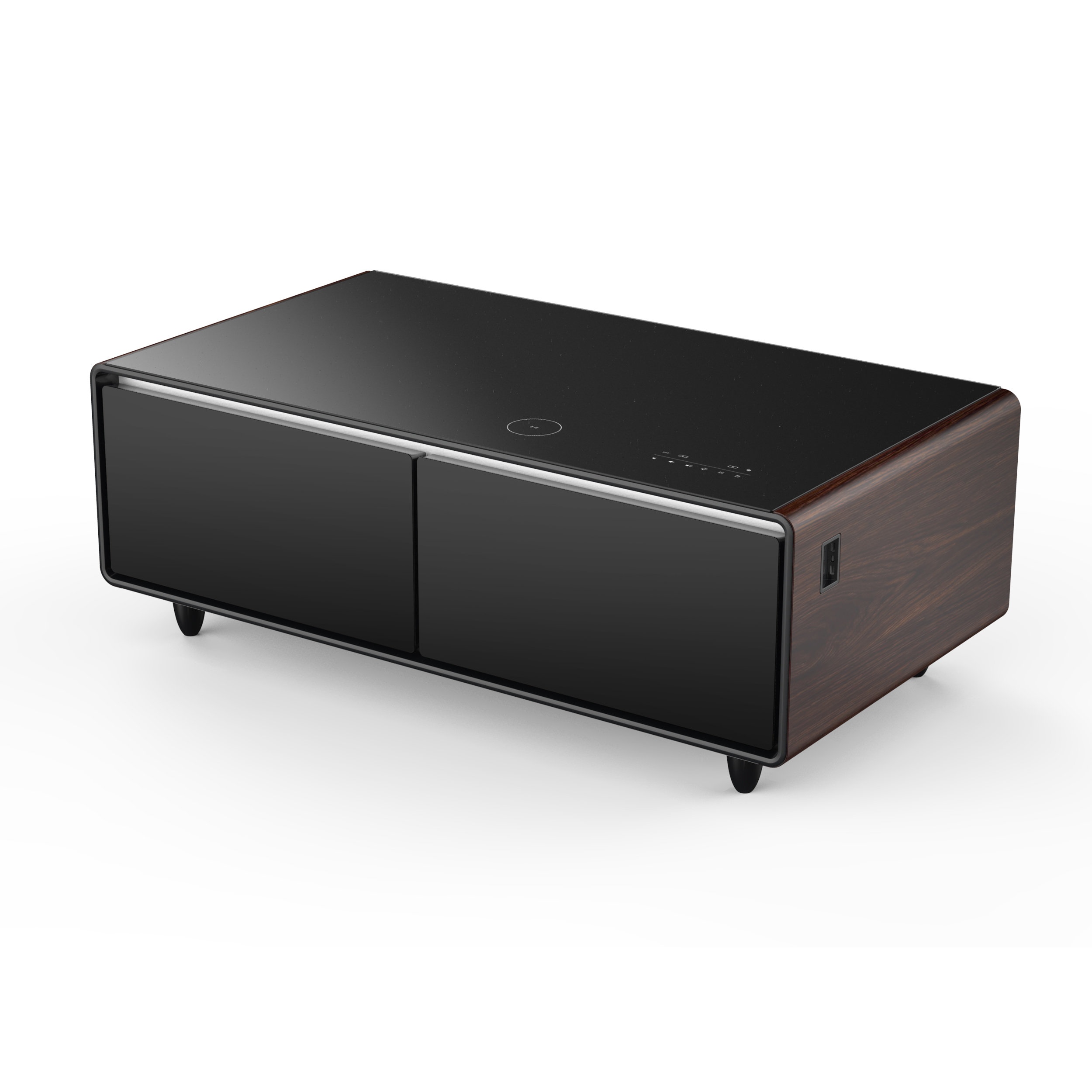 Forno Evoluto Tavolo 51-Inch Smart Coffee Table with Built-In Fridge ...
