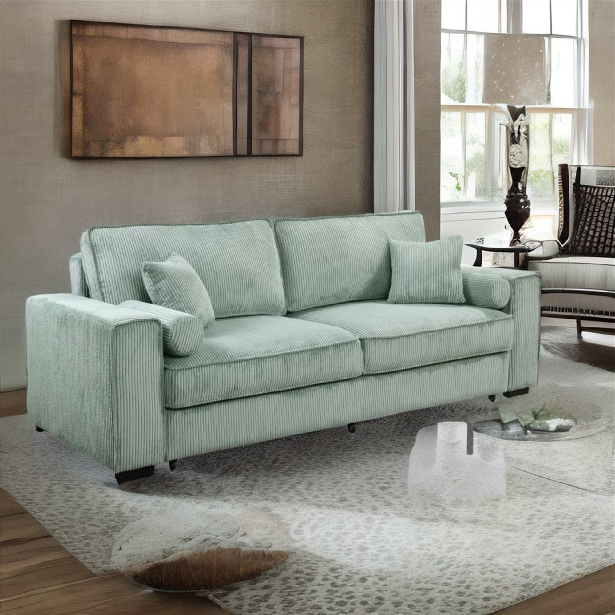 Latitude Run® Large Sofa Bed With Storage,three-seat Classic ...