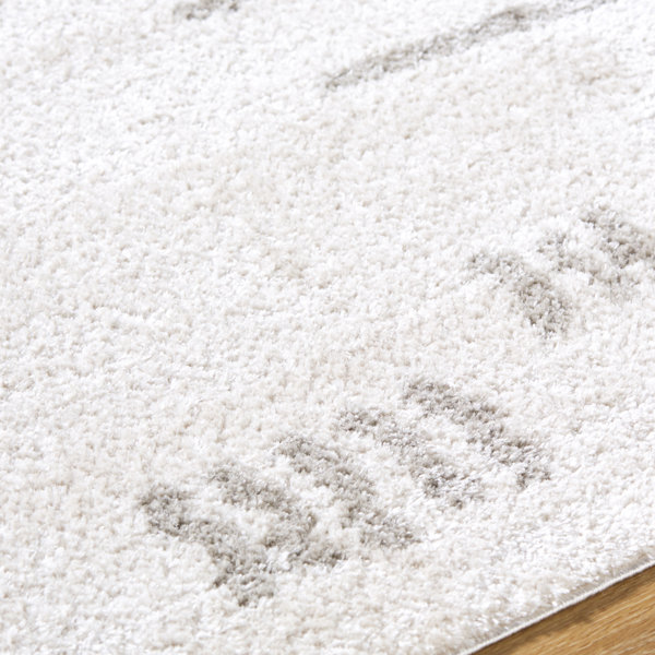 Metro Lane Machine Washable Shaggy Boho Medium Grey Area Rug | Wayfair ...