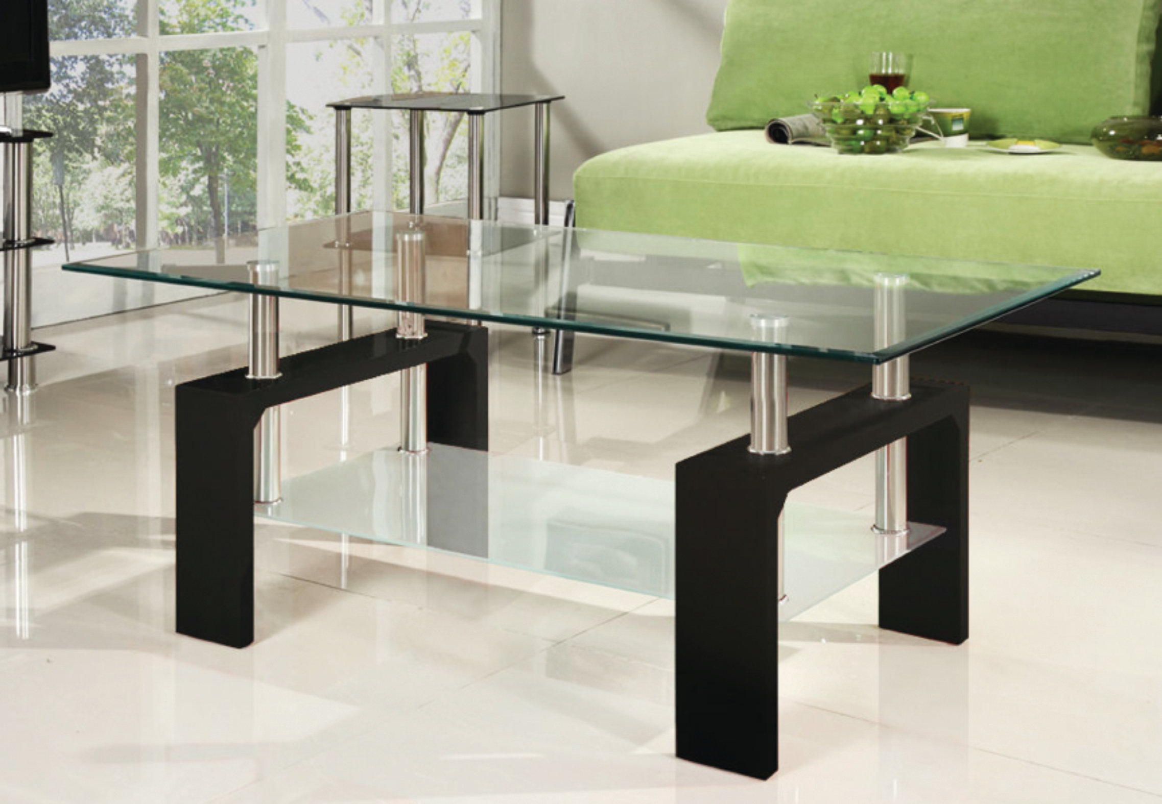 Brayden Studio® Cao Glass Top Coffee Table | Wayfair