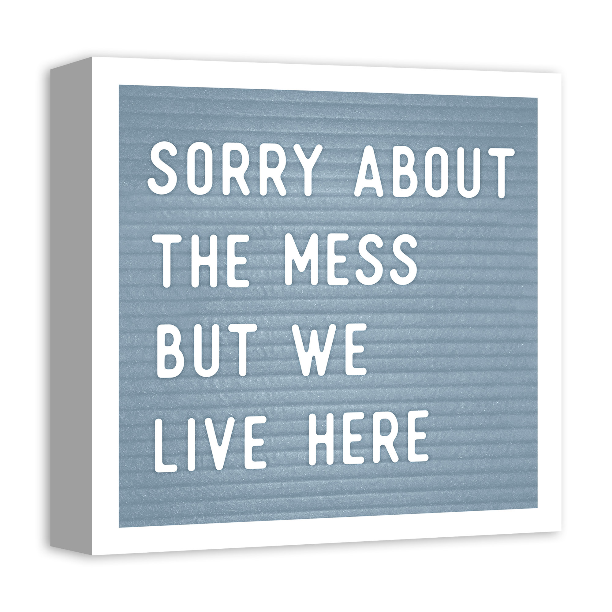 Trinx " Sorry About The Mess But We Live Here " - Wayfair Canada