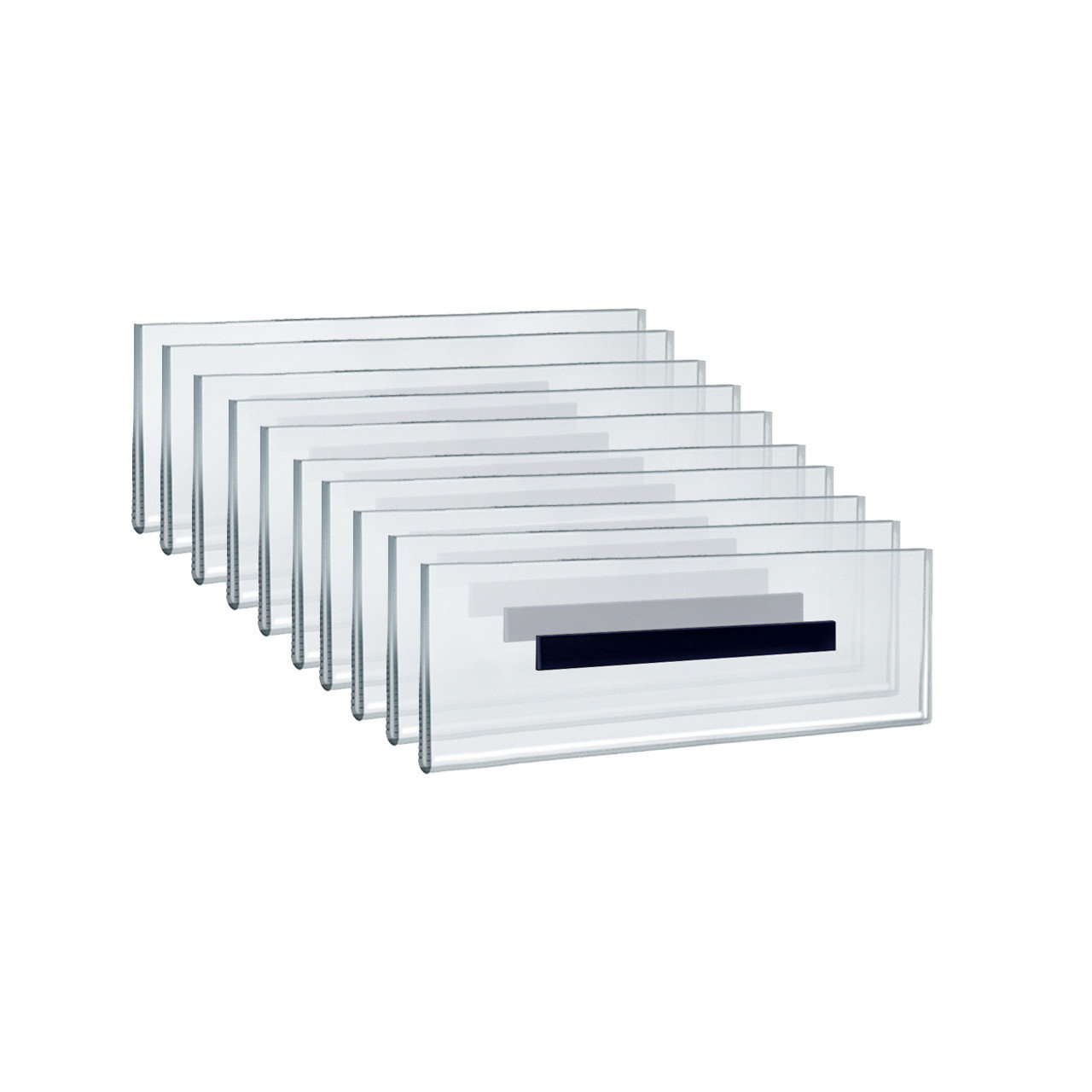 Azar Displays Clear Acrylic Magnet Back Sign Holder Frames 8.5" W x 2.5 ...