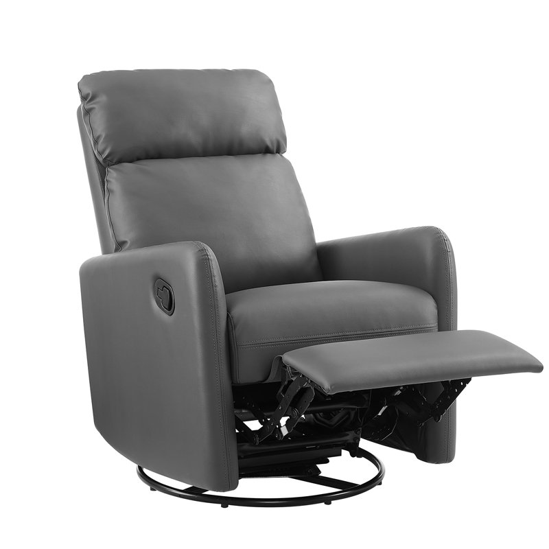 Latitude Run® Demecio Faux Leather Swivel Recliner & Reviews | Wayfair