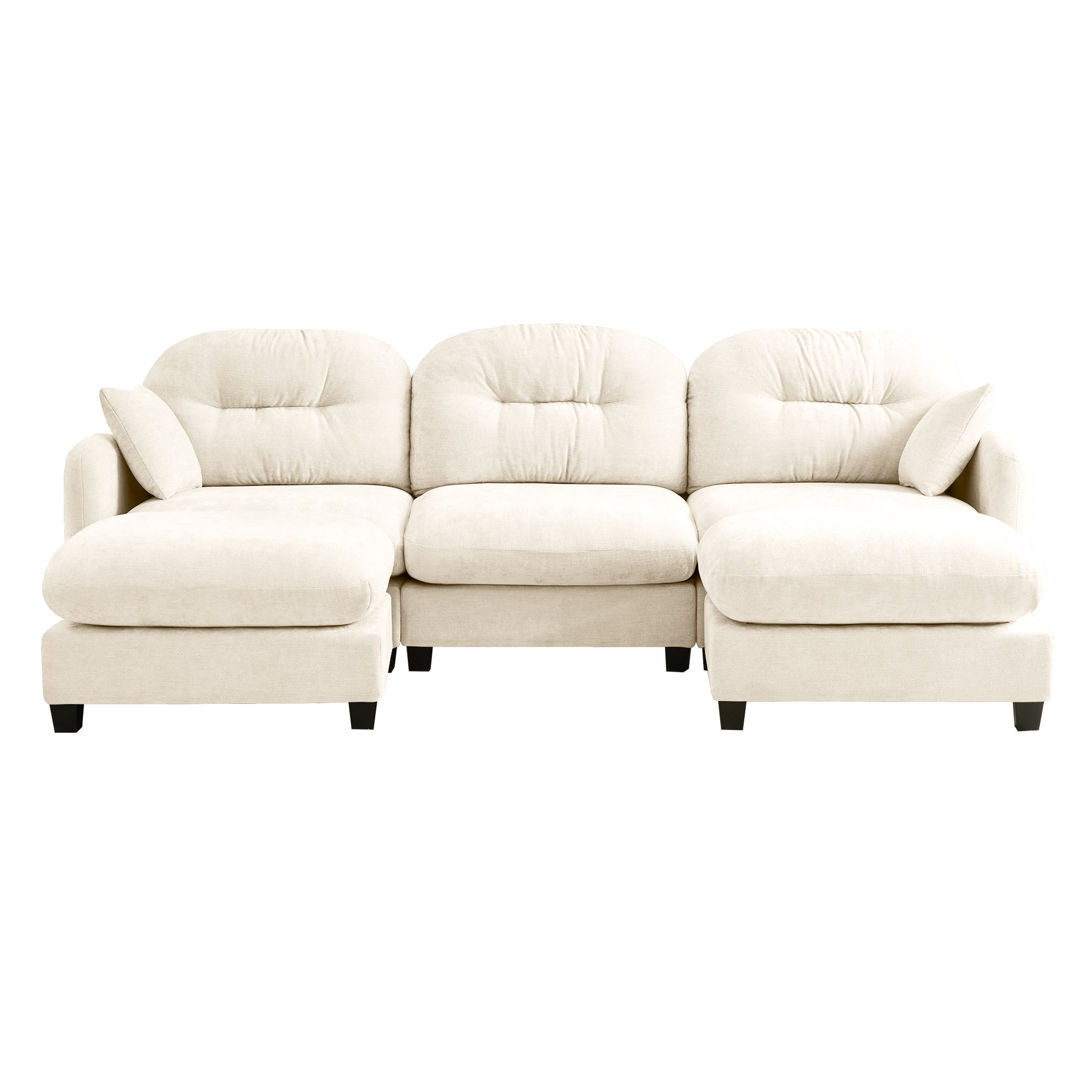 Latitude Run® Modular Sectional Couch With , Chenille Fabric ...