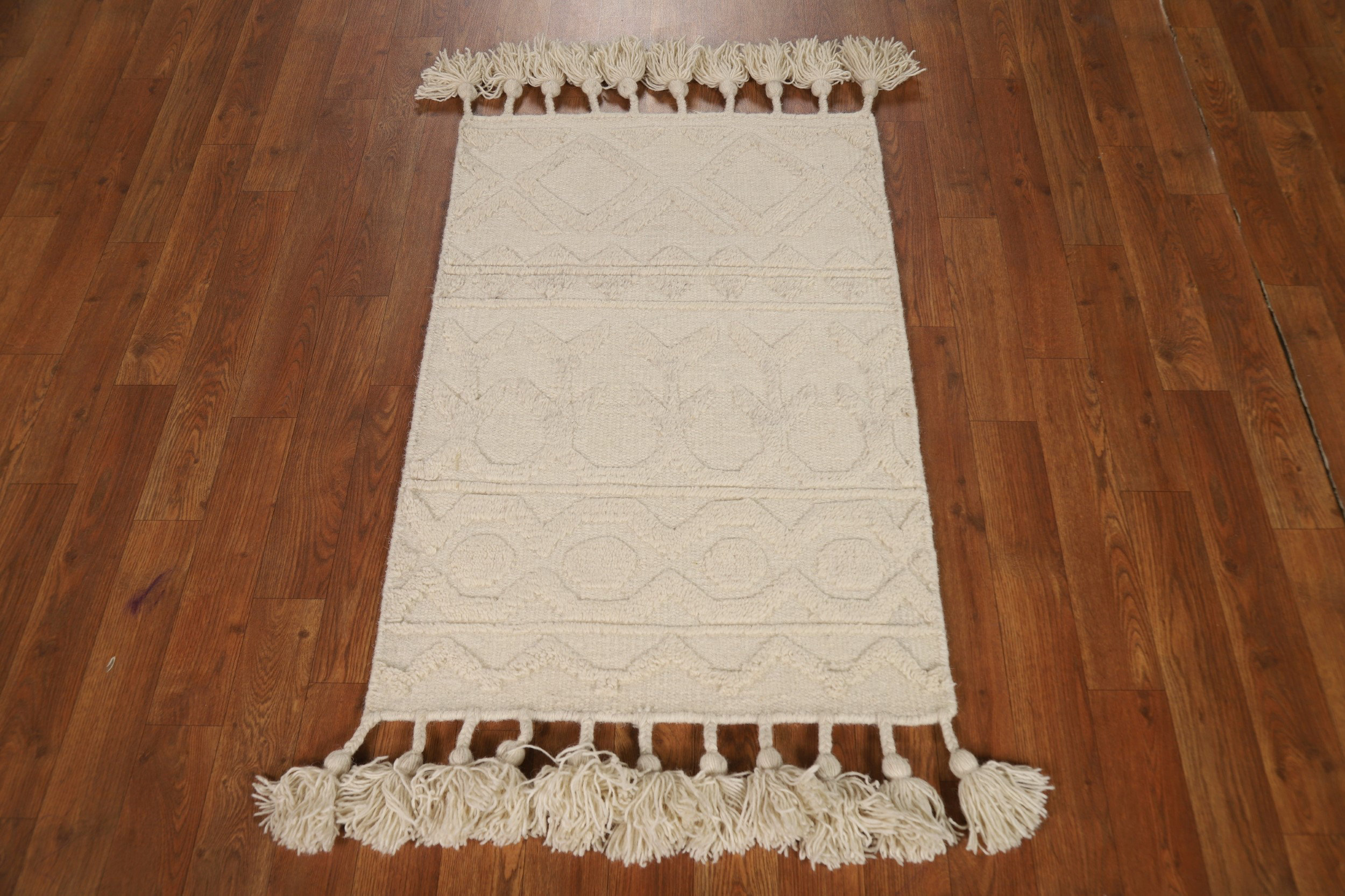 Foundry Select Geometric Ivory Moroccan Oriental Accent Rug 2x3 | Wayfair