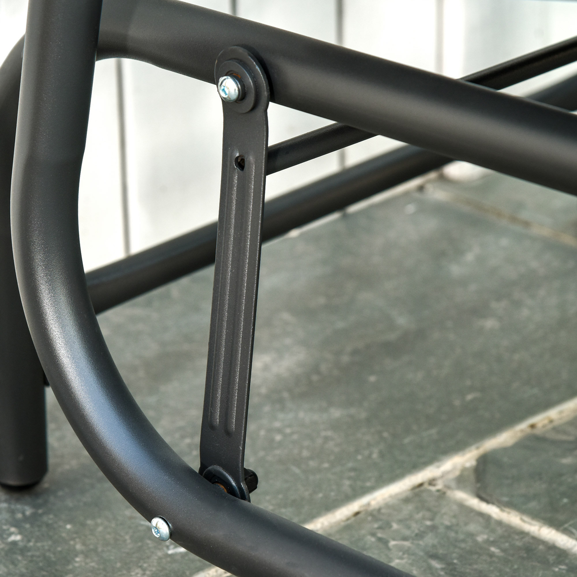 Winston Porter Porch Glider Set Of 2, Metal Frame Swing Glider Chairs ...