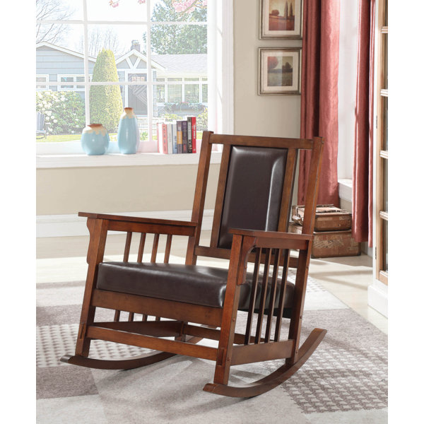 Red Barrel Studio® Shamila Solid Wood Rocking Chair | Wayfair