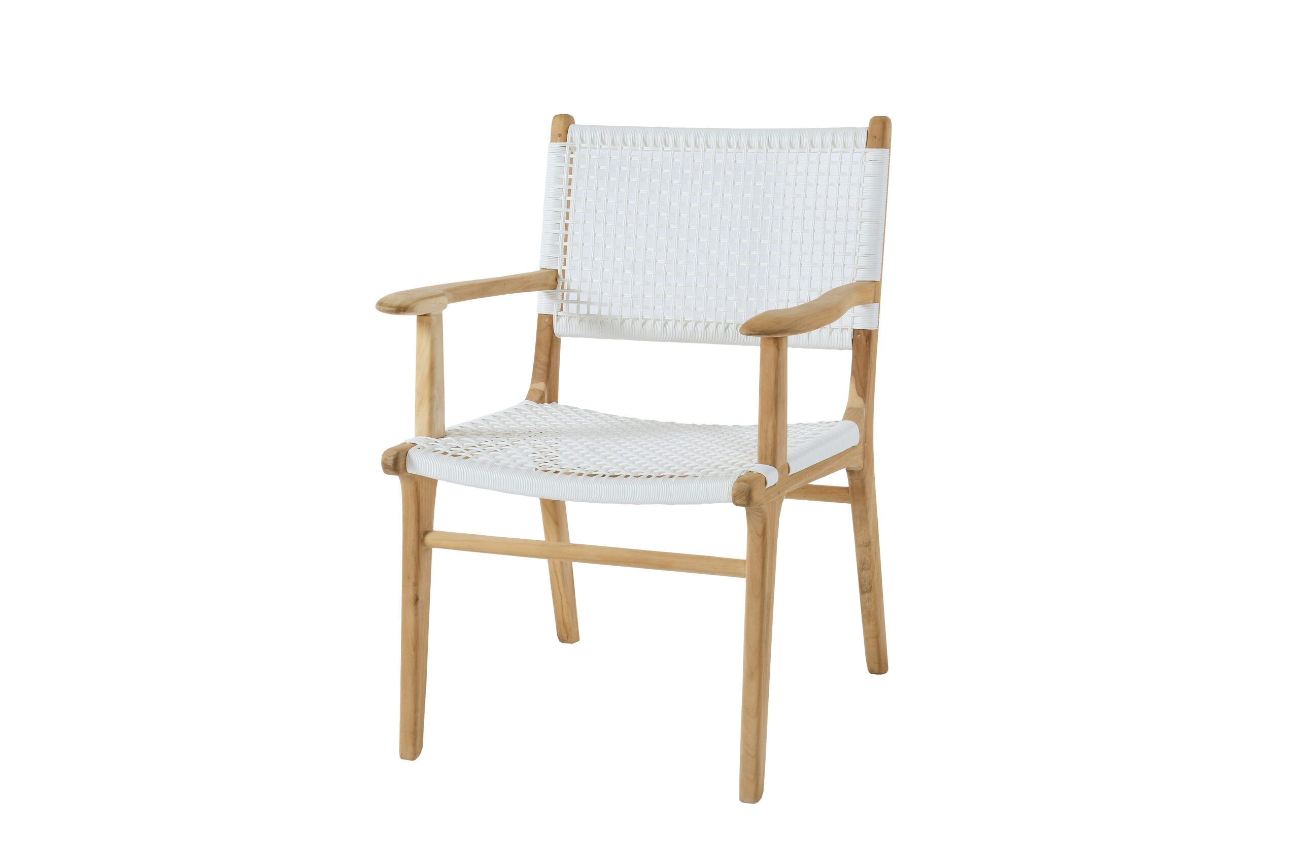 Bali Teak Collective Zen Lounge Arm Chair in Viro – White - Wayfair Canada