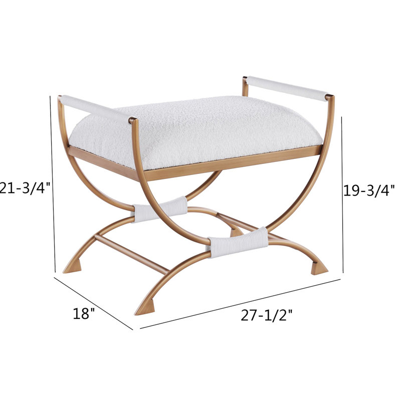 Latitude Run® Small Bench With Arm | Wayfair