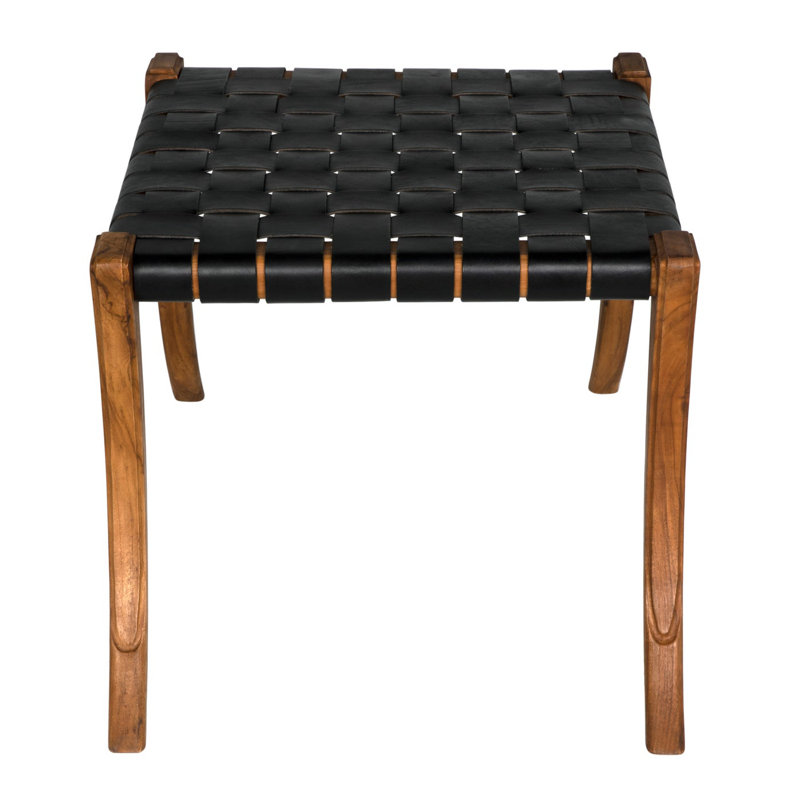 Noir Trading Inc. Sparti Solid Wood Accent Stool | Wayfair