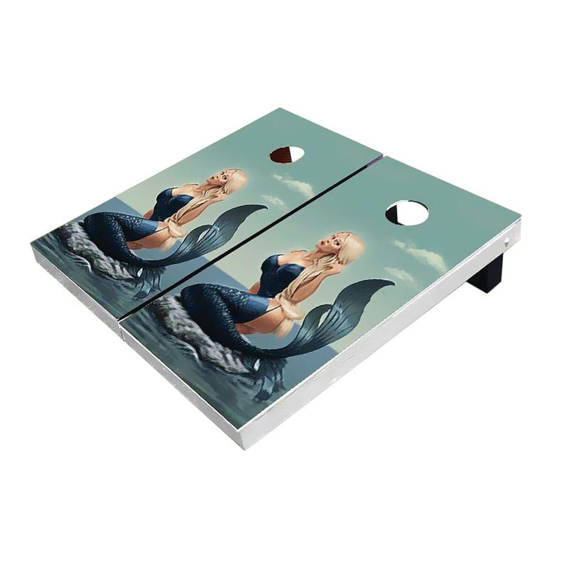 Skip's Garage 2' X 3' Sexy Mermaid Cornhole Boards | Wayfair