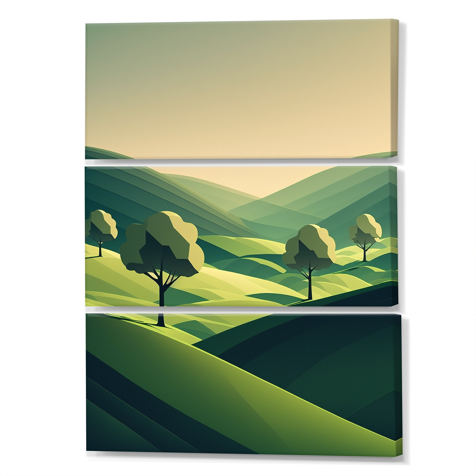 George Oliver Spring Trees On The Green Mountains II - Landscape ...