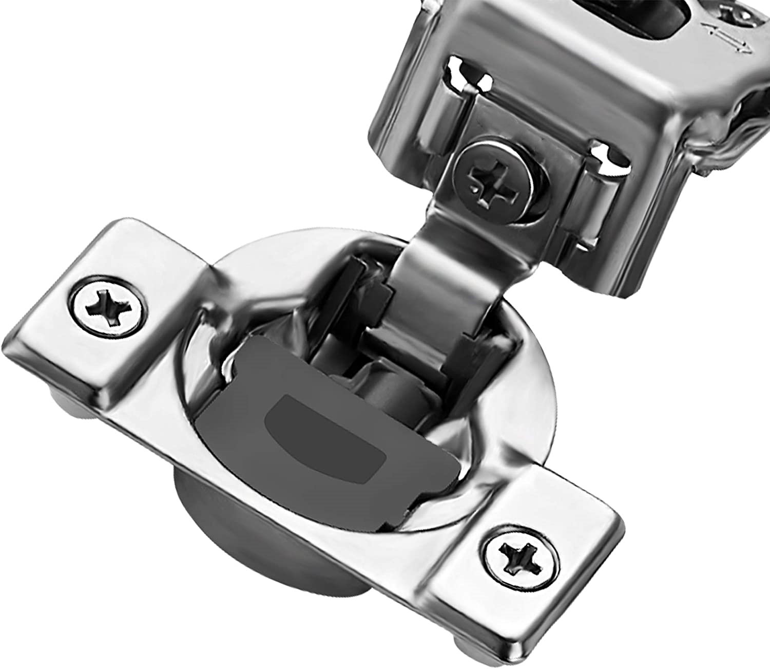 elysian 1 Piece Soft Close 1-1/4" Overlay Cabinet Hinge 105 Degree 6 ...