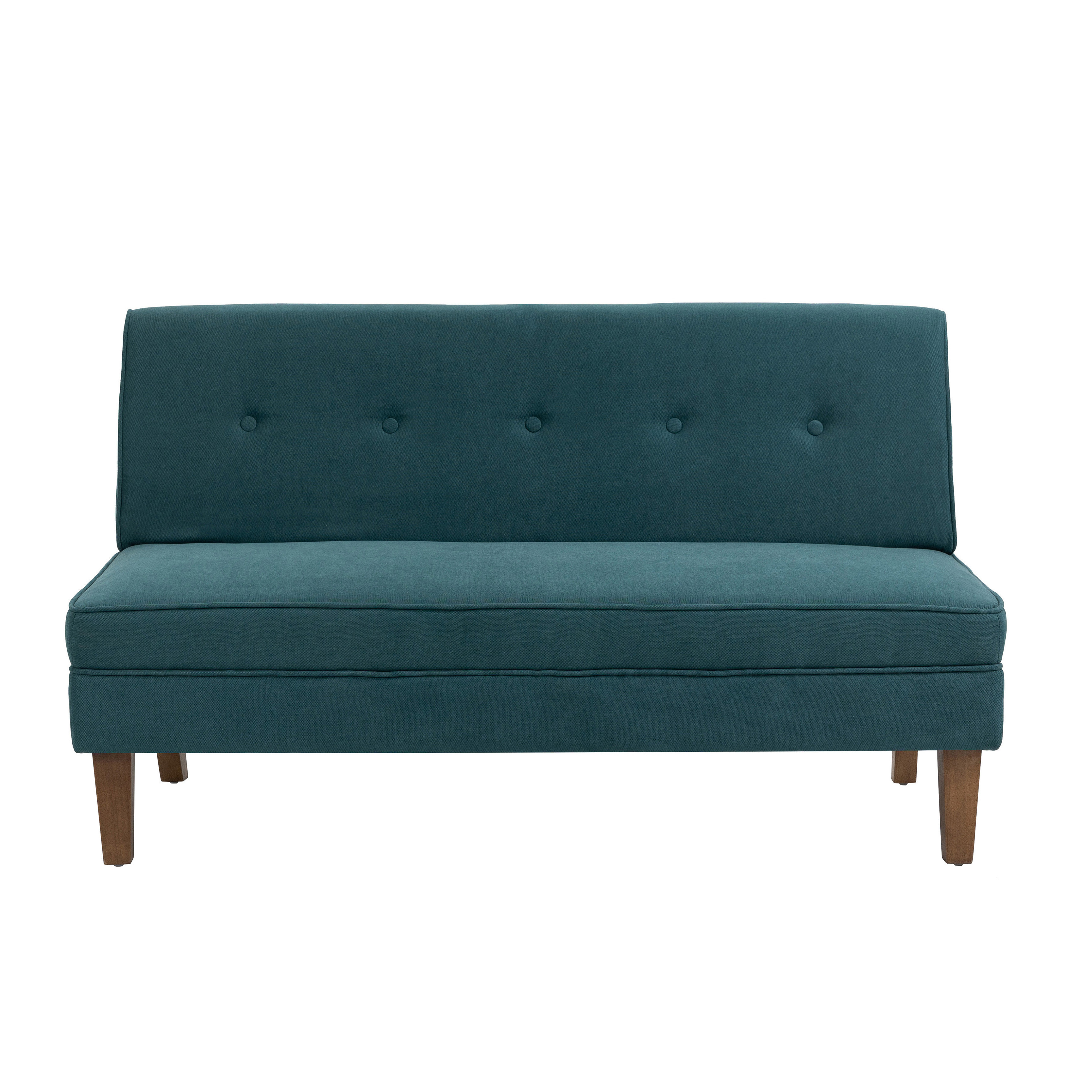 Lark Manor Anjeza Fabric Firm Loveseat with Rubberwood Legs | Wayfair