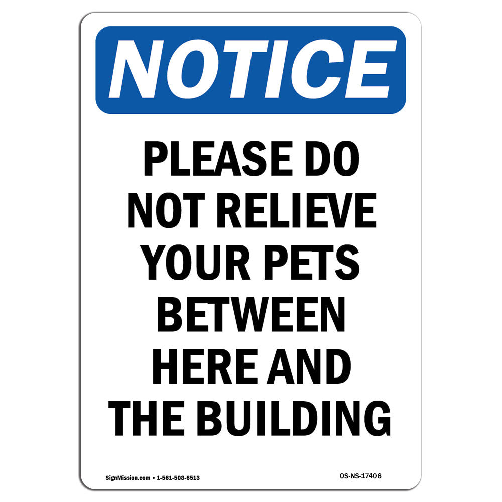 SignMission Please Do Not Relieve Your Pets Sign | Wayfair