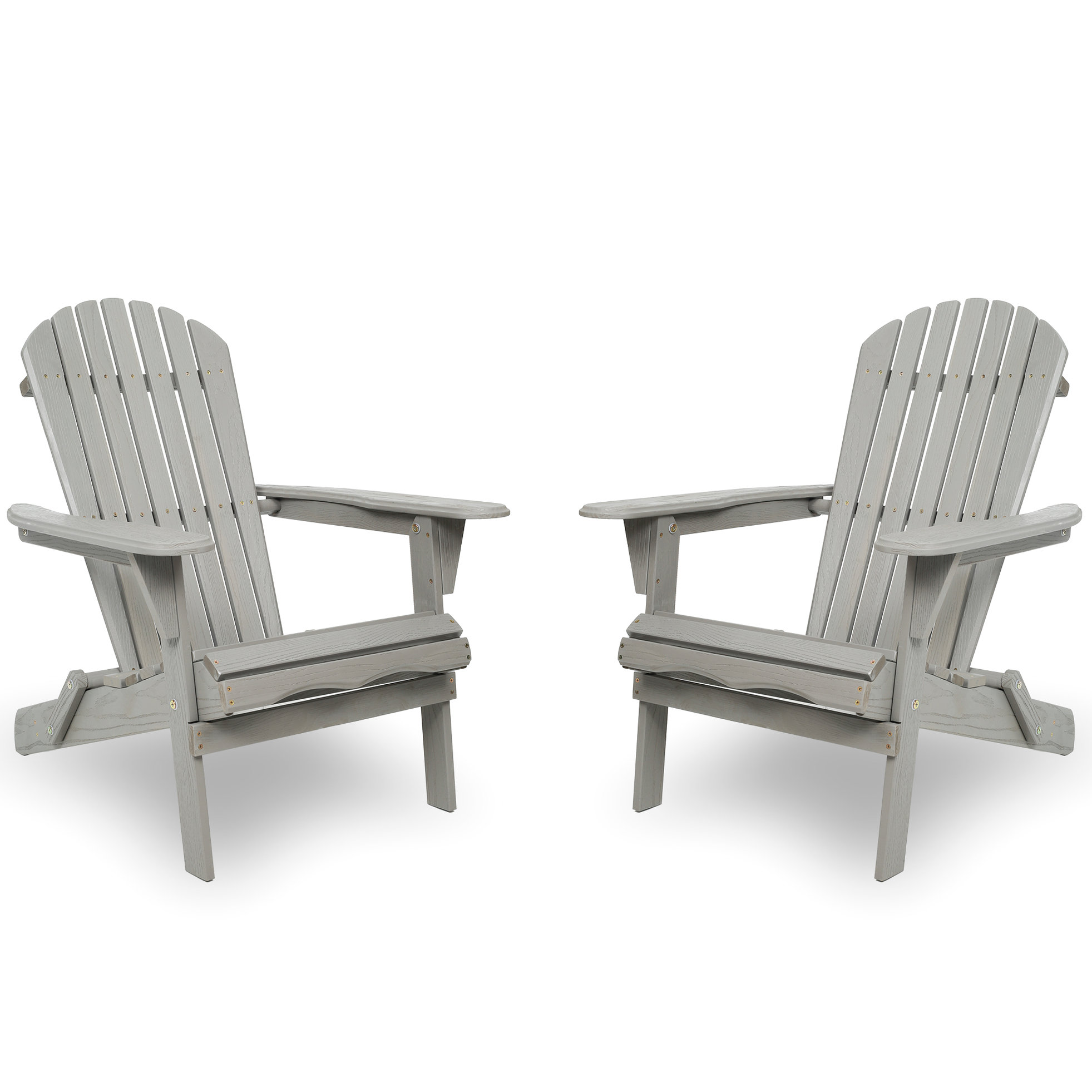 Ophelia & Co. Solid Wood Backyard Seat - Gray Foldable Outdoor Chair ...