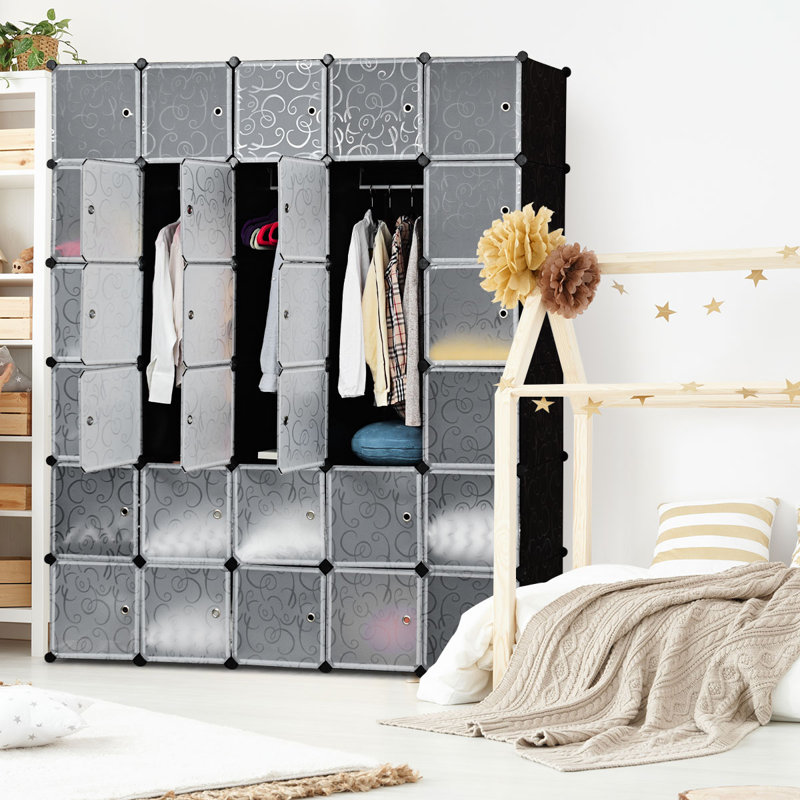 Rebrilliant Evelin Plastic Closet System & Reviews | Wayfair