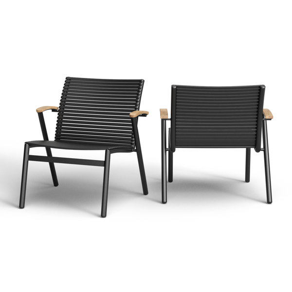 AllModern Tempo Outdoor Patio Low Chair 100% FSC Solid Teak Wood and ...