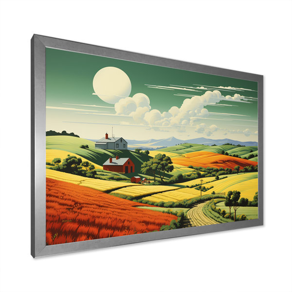 Millwood Pines Minimalist Indiana Barns Countryside I - Barns Wall Art ...