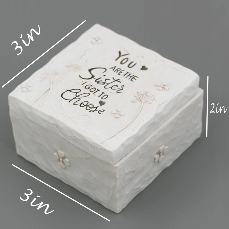 Trinx Friendship Hand-Painted Keepsake Box | Wayfair