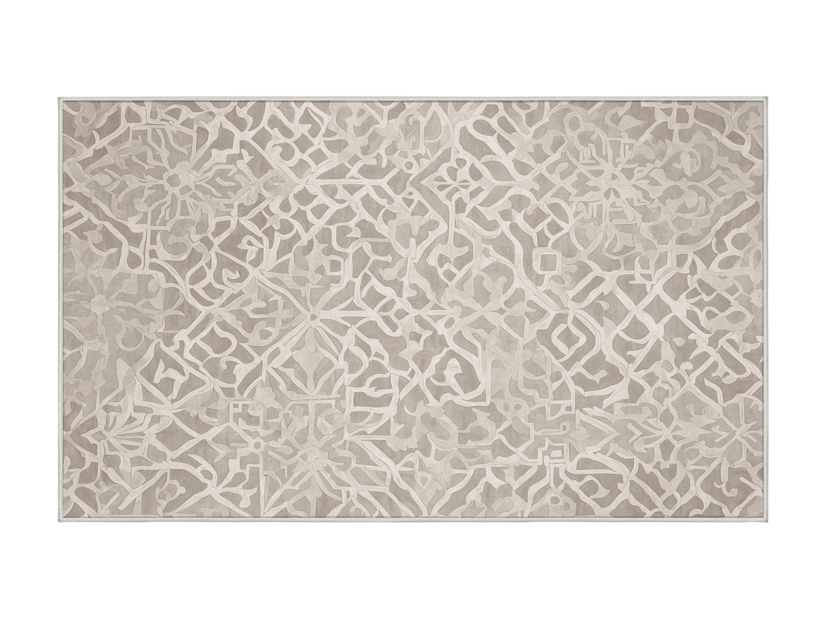 Bungalow Rose Machine Washable Beige Area Rug | Wayfair