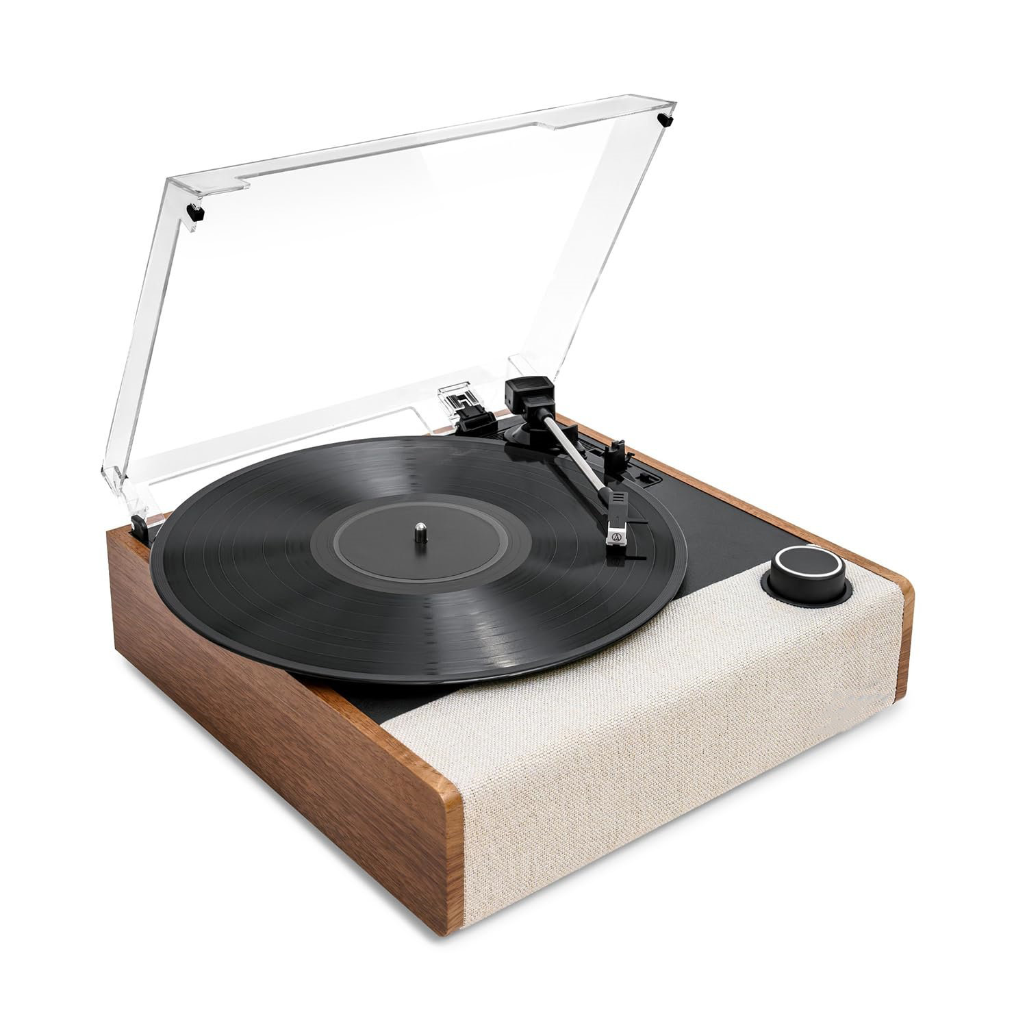 BEACHWATER POOL & SPA, LLC Record Player, Oak Finish Turntable With ...