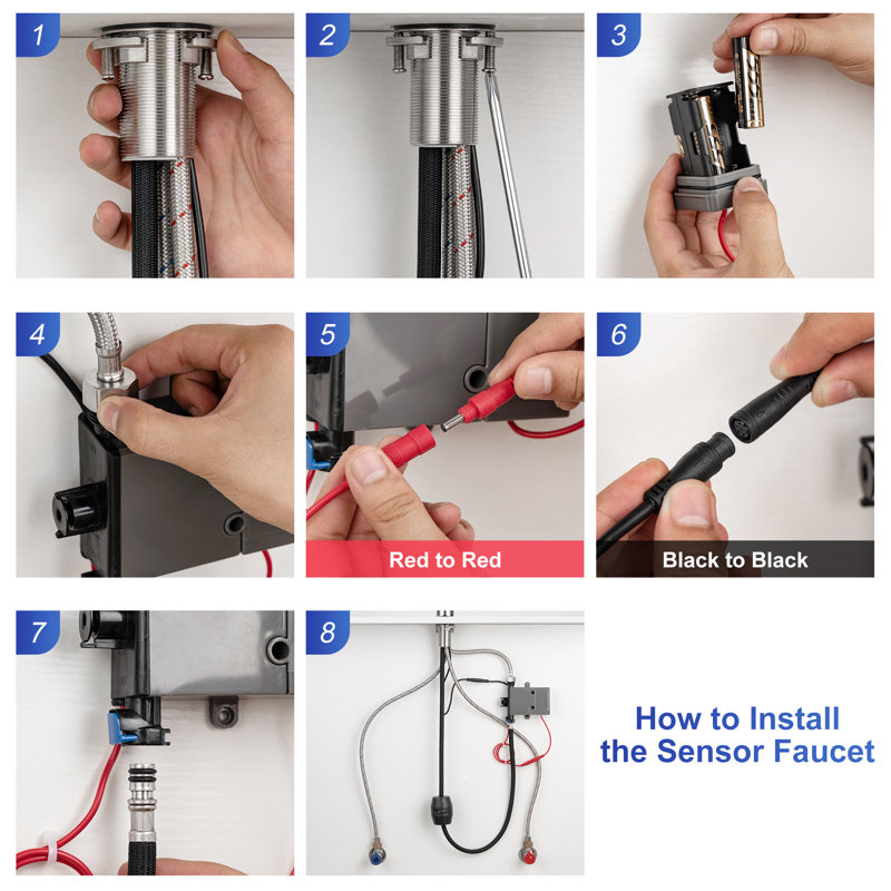 Rainlex Pull Down Touchless Kitchen Faucet | Wayfair