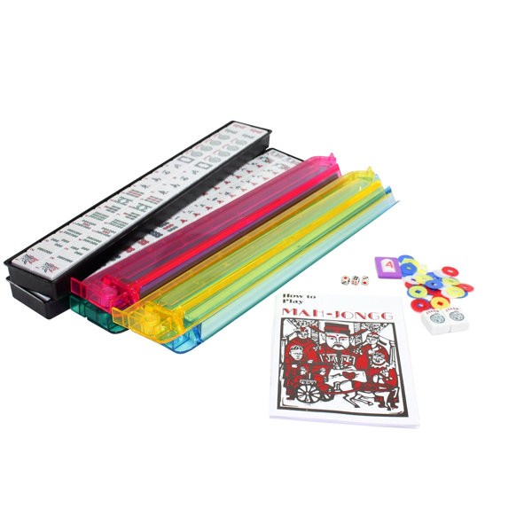 USA MJ TABLE American Mahjong Set with 4 PUSHERS / RACKS COMBO in ...