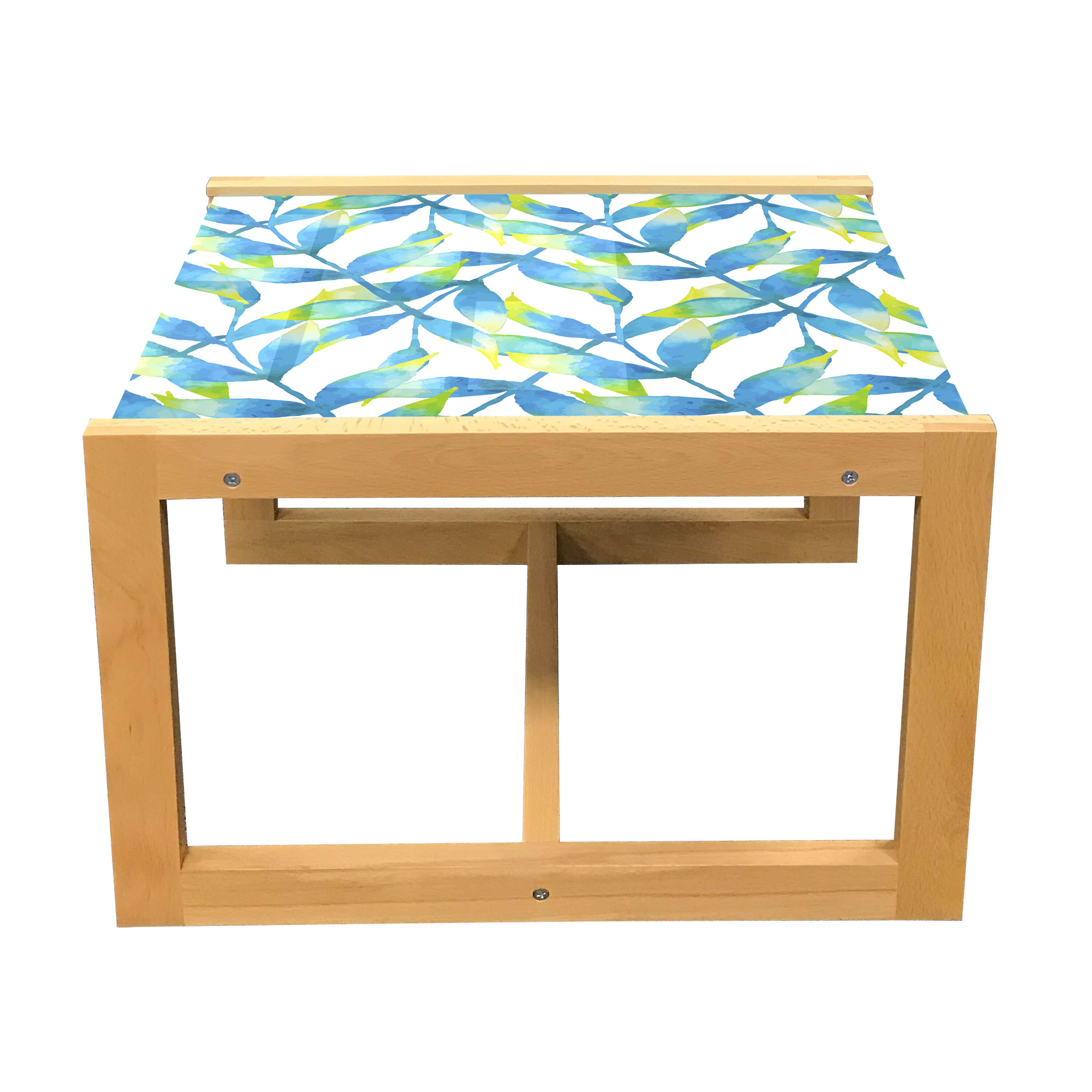 East Urban Home Leaves Coffee Table, Tropical Plantation Branches ...