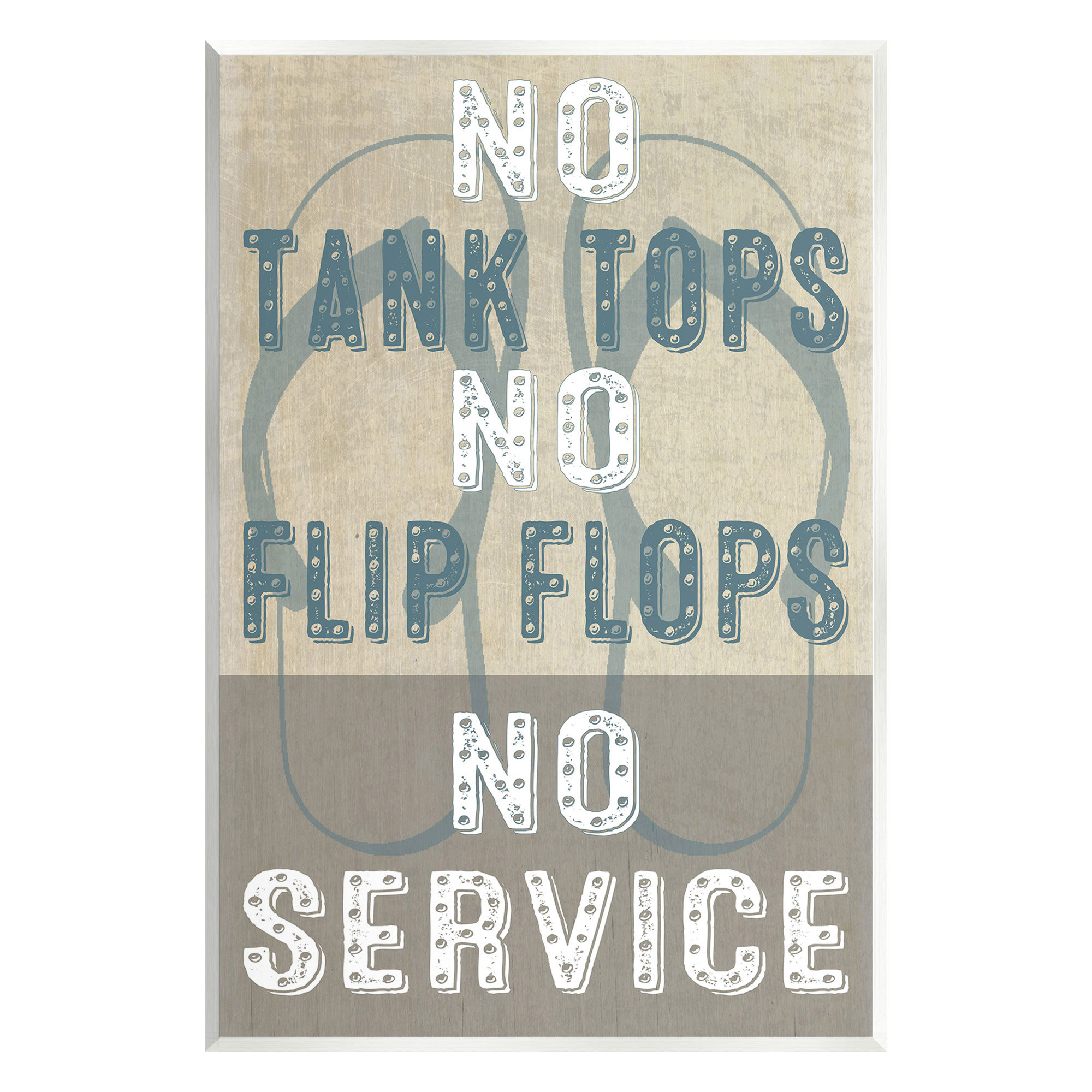 Trinx Summer No Service Sign Wall Plaque Art by GraffiTee Studios | Wayfair