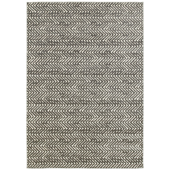 Wrought Studio™ Eadie Chevron Gray Area Rug & Reviews | Wayfair