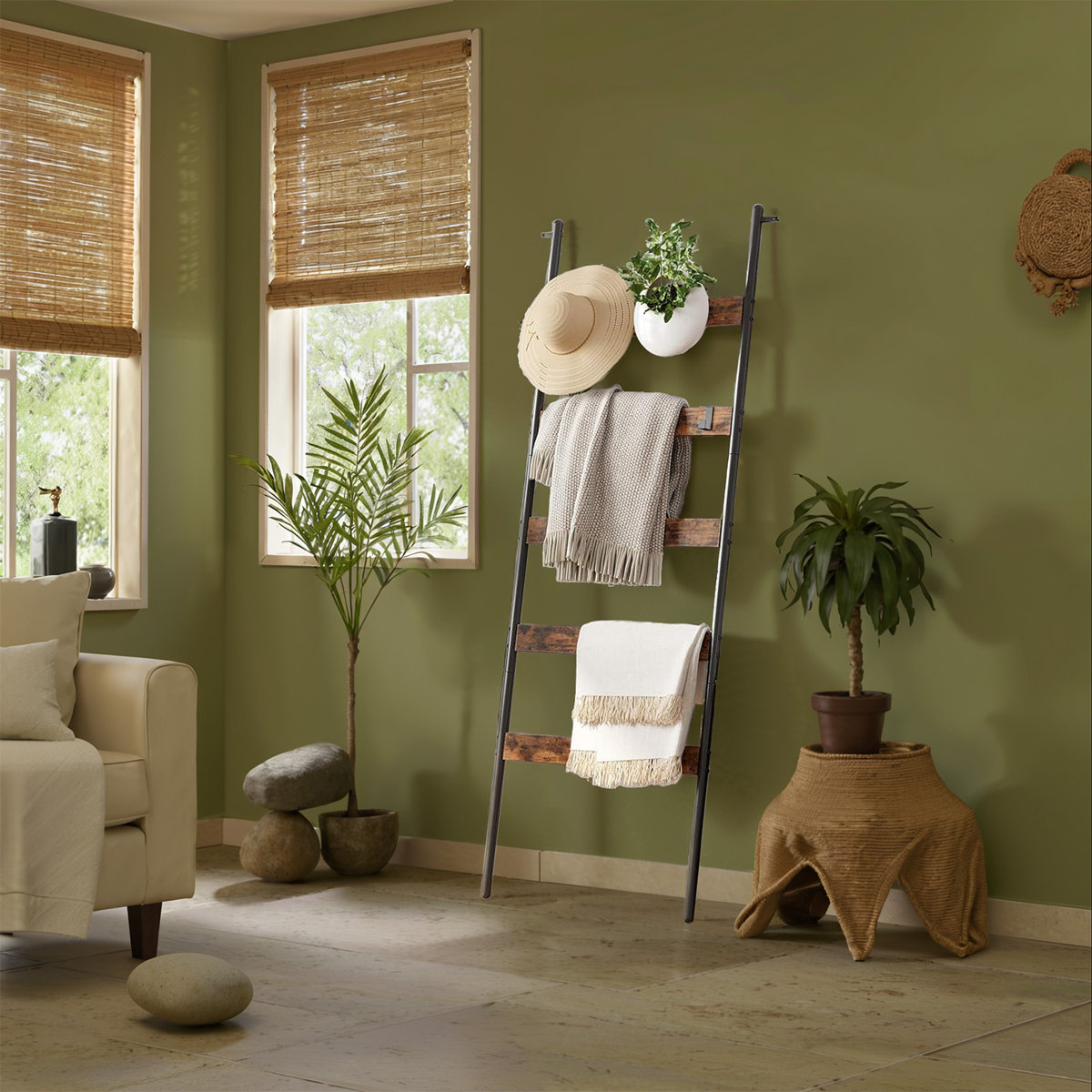 17 Stories 5.8 ft Blanket Ladder & Reviews | Wayfair