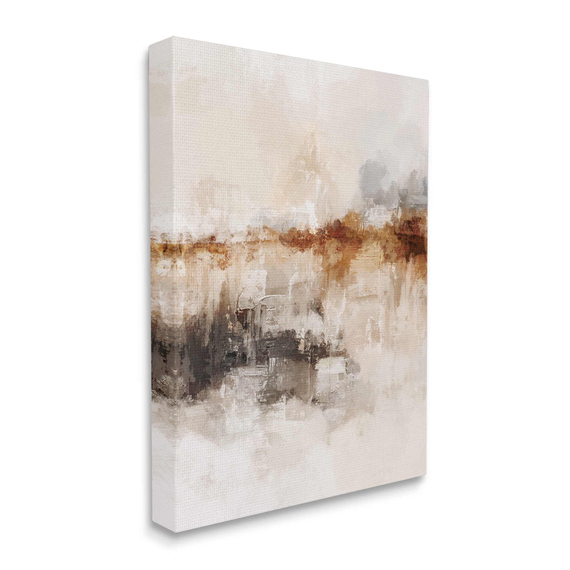 Wrought Studio™ Atmospheric Brown & Beige On Canvas by Ros Ruseva ...