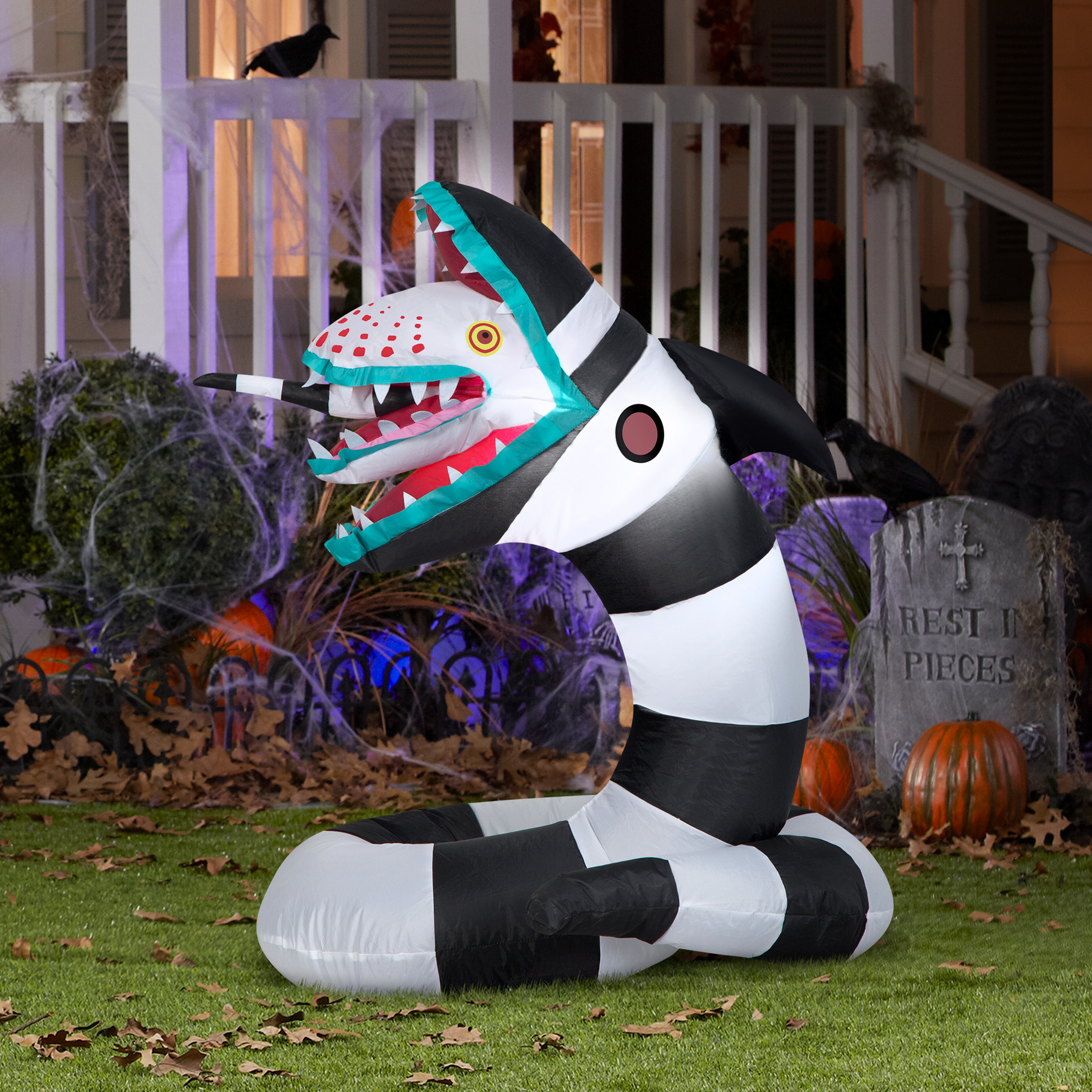Gemmy Industries Airblown Inflatable Beetlejuice Sandworm & Reviews ...