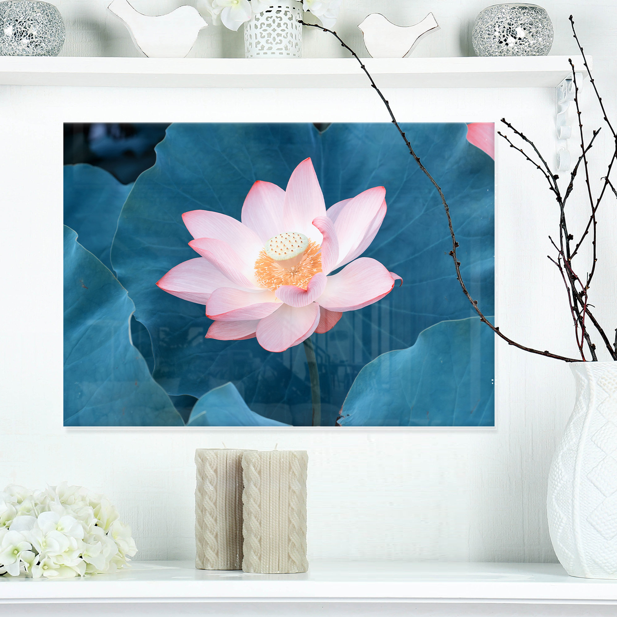 East Urban Home Blooming Pink Lotus Flower - Unframed Photograph on ...