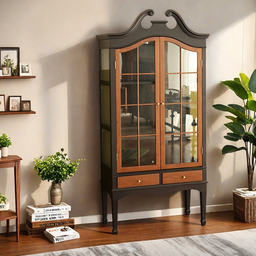 Kaoloupin European Style Enclosed Bookcase | Wayfair