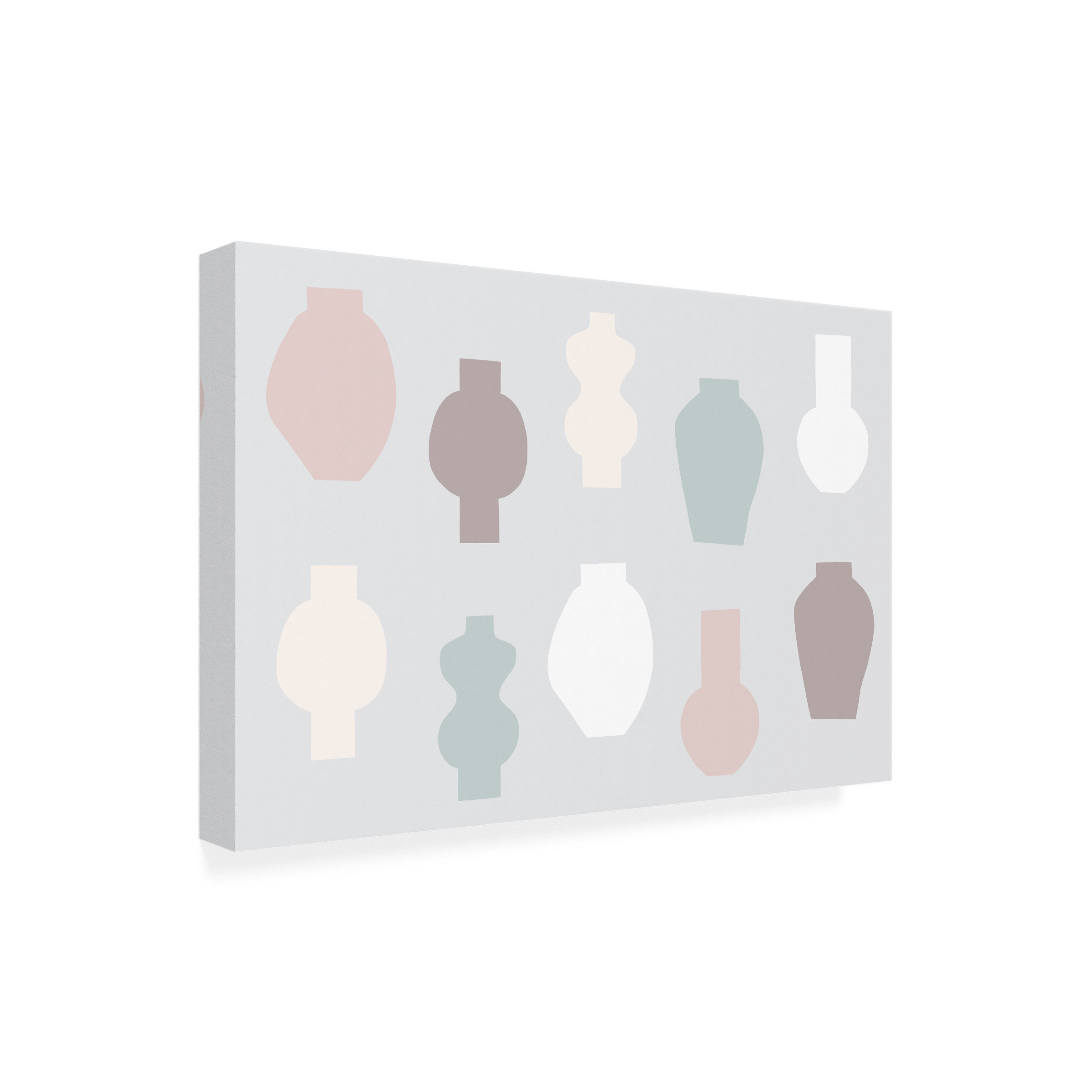 Trademark Fine Art Modern & Contemporary Abstract Vases Pastel On ...