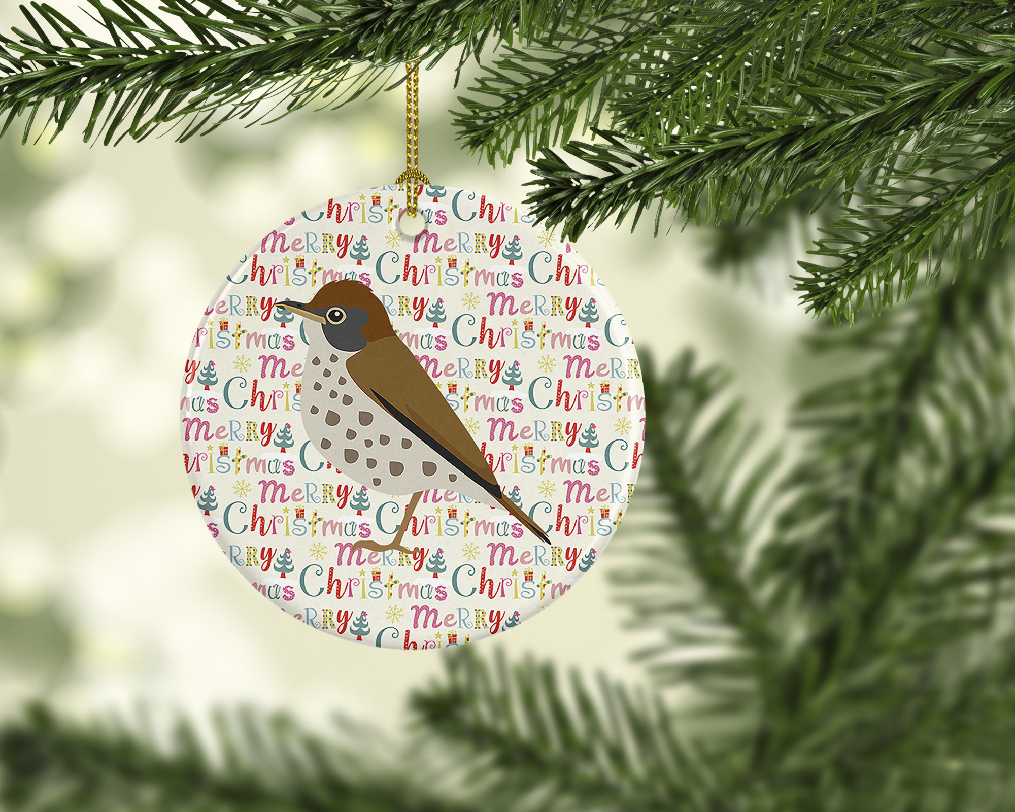 The Holiday Aisle® Thrush Hanging Figurine Ornament | Wayfair