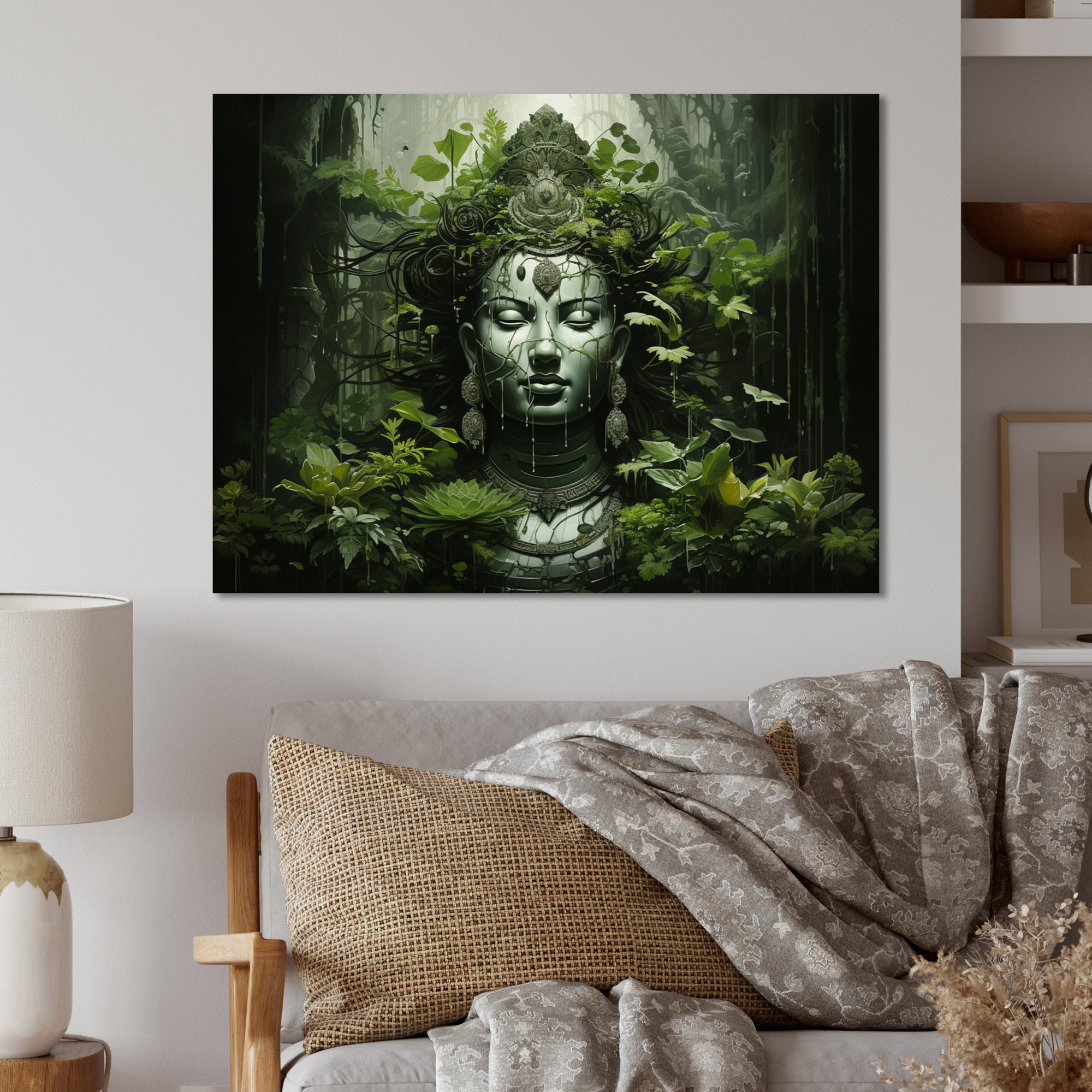 Red Barrel Studio® Buddhism Sacred Mantra II - Spiritual Metal Wall Art ...