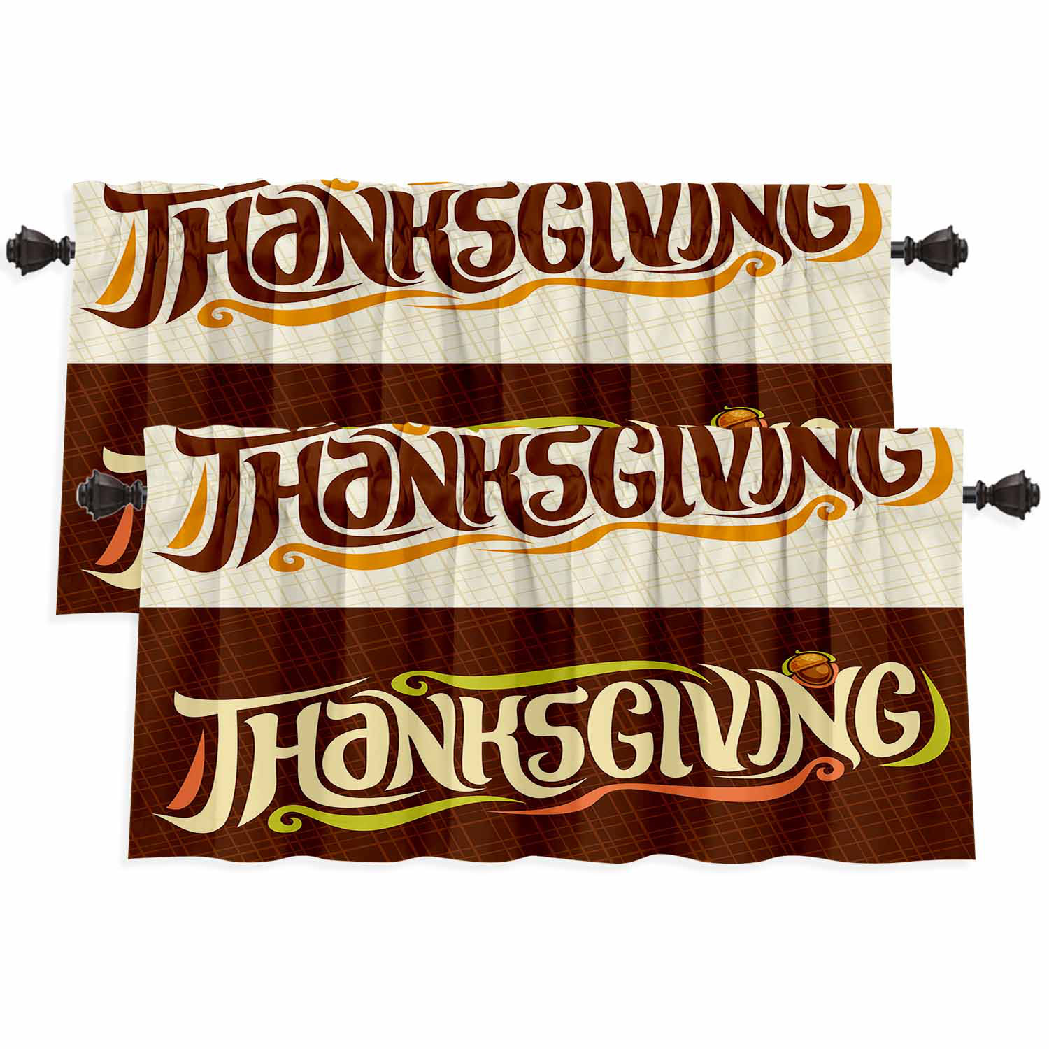Ophelia & Co. Orange 52"W Banners for Thanksgiving Holiday Window ...