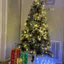 The Holiday Aisle® Pre-lit Snow Flocked Christmas Tree with Remote ...