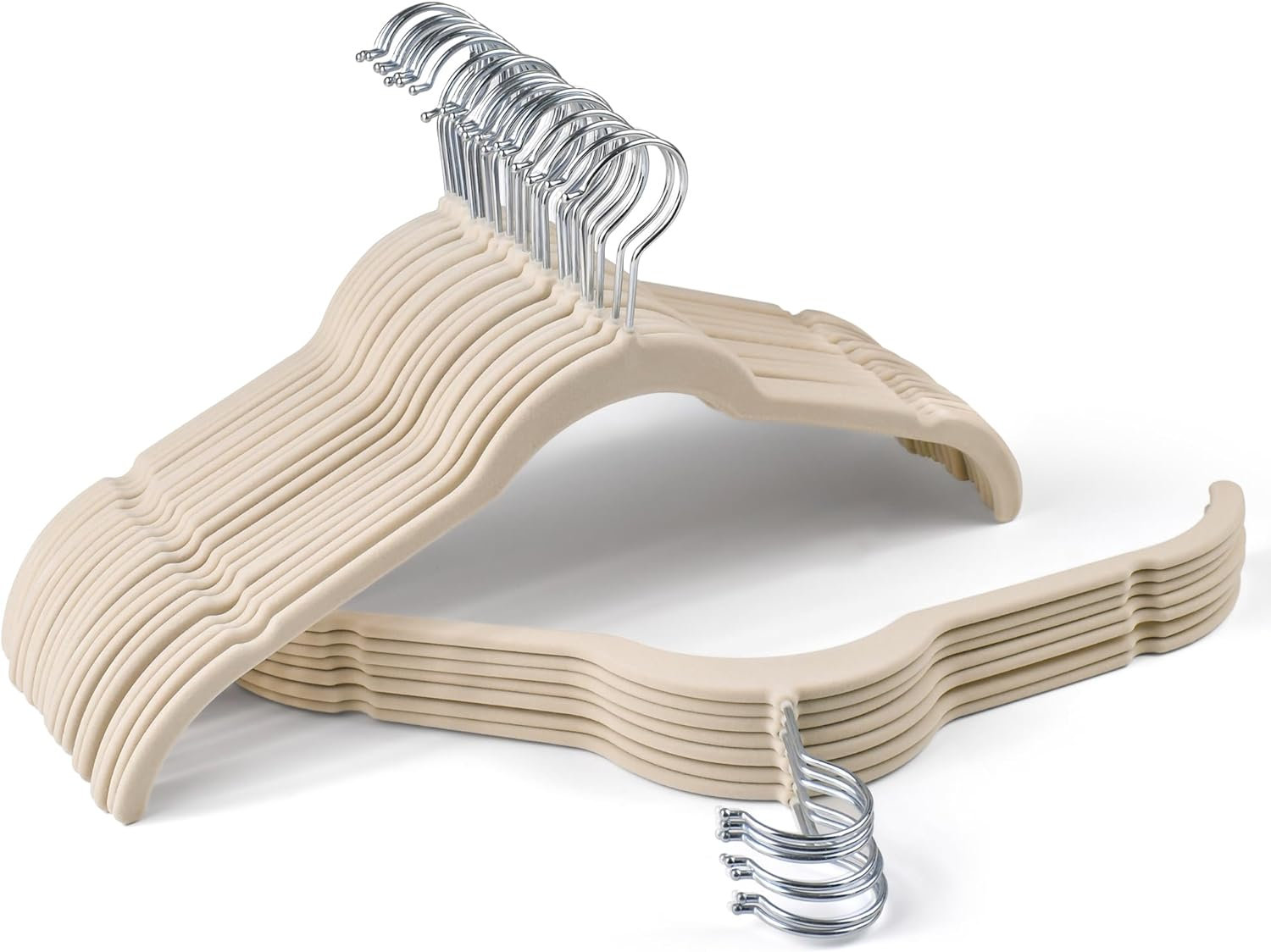 Rebrilliant Premium Velvet Shirt Hangers 30 Pack, Non-Slip 360° Swivel ...