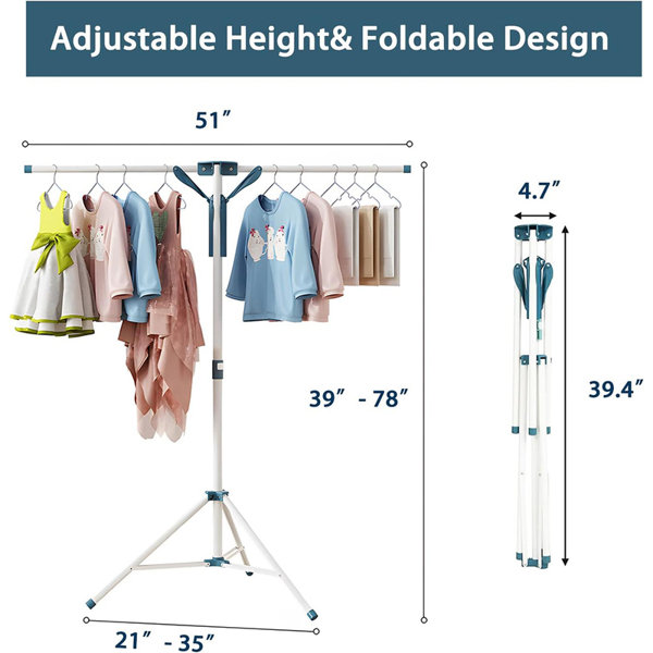 Rebrilliant Portable Free-Standing Drying Rack & Reviews | Wayfair