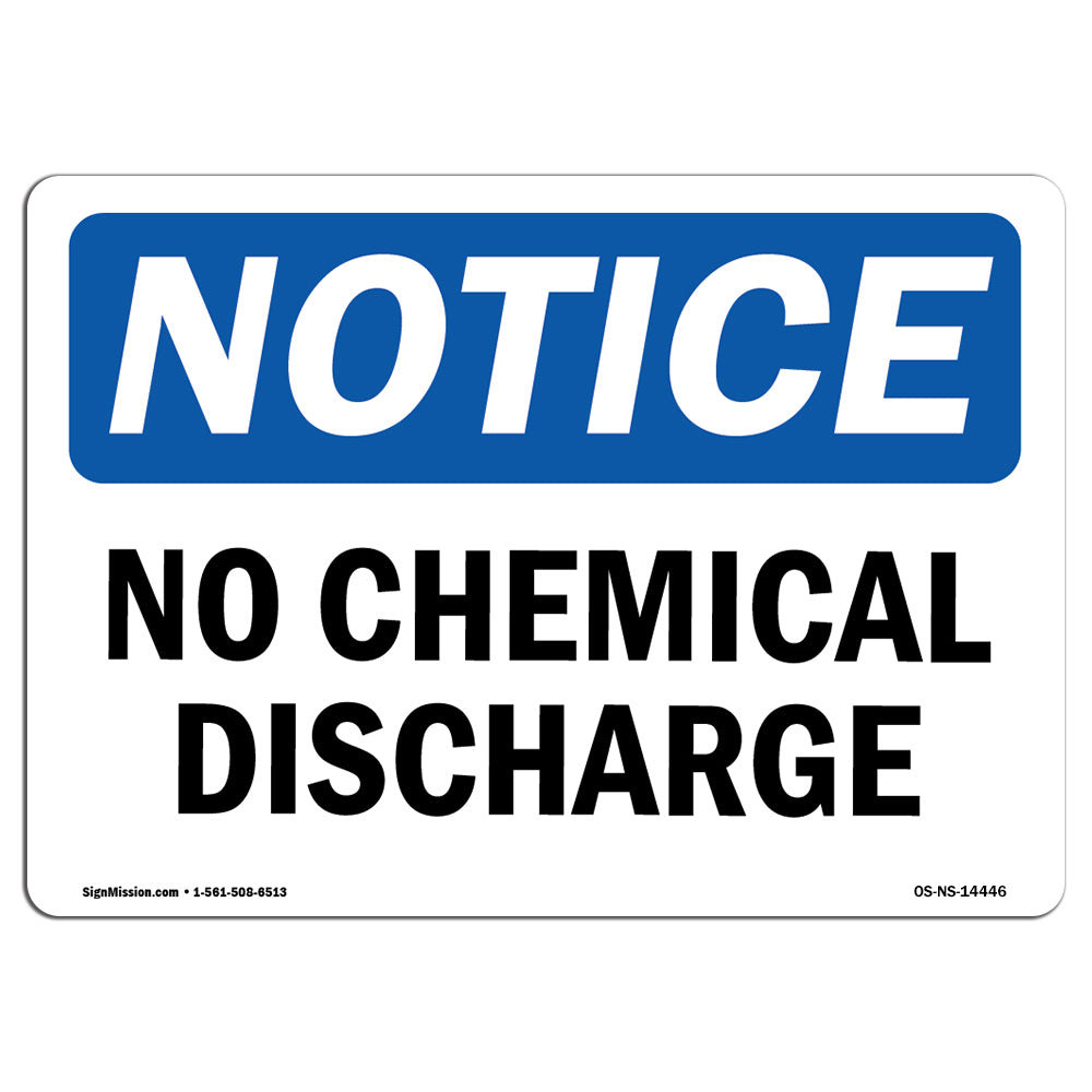 SignMission Osha Notice - No Chemical Discharge Sign | Wayfair