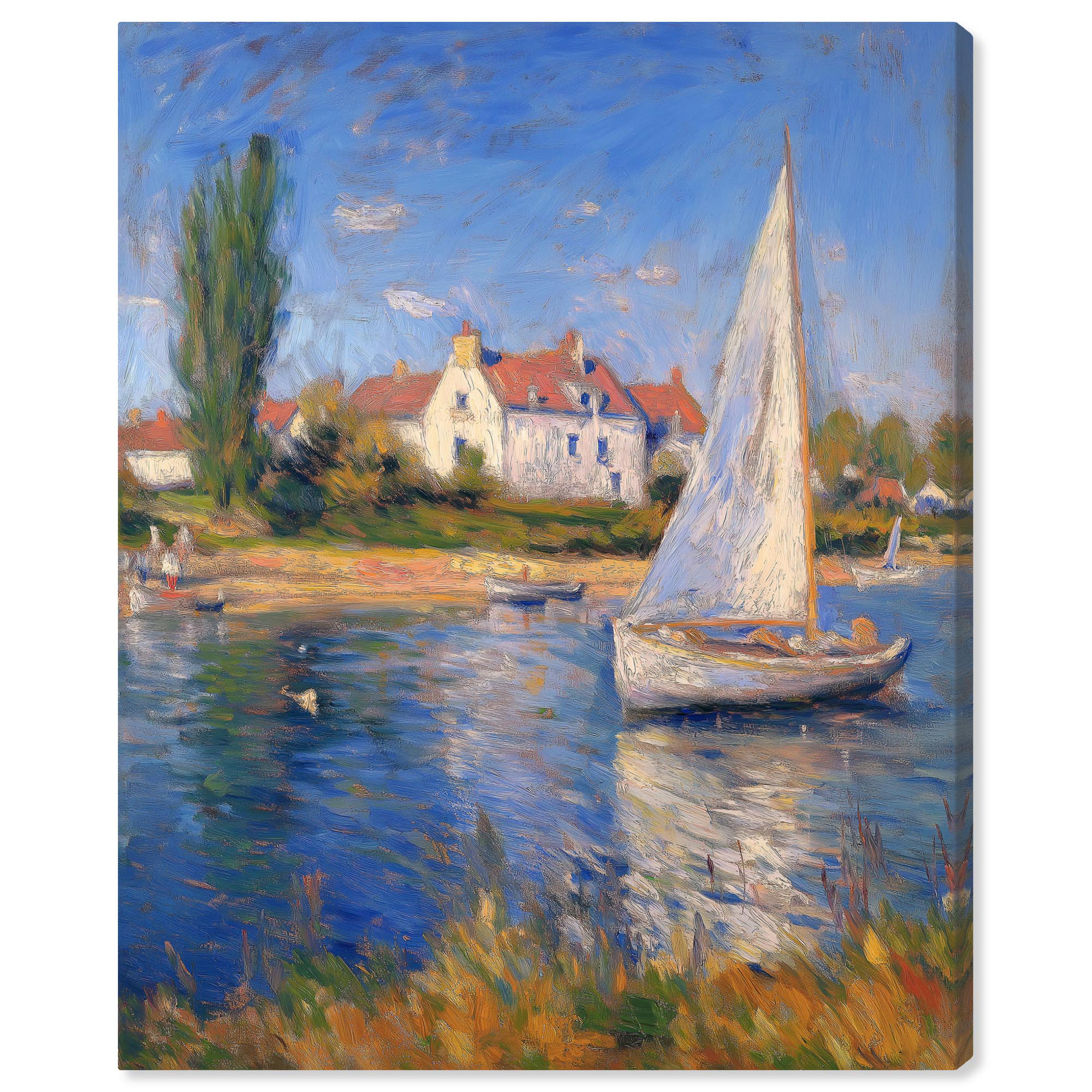 Art Remedy Bayside Calm I Canvas Nautical Landscape by Art Remedy | Wayfair