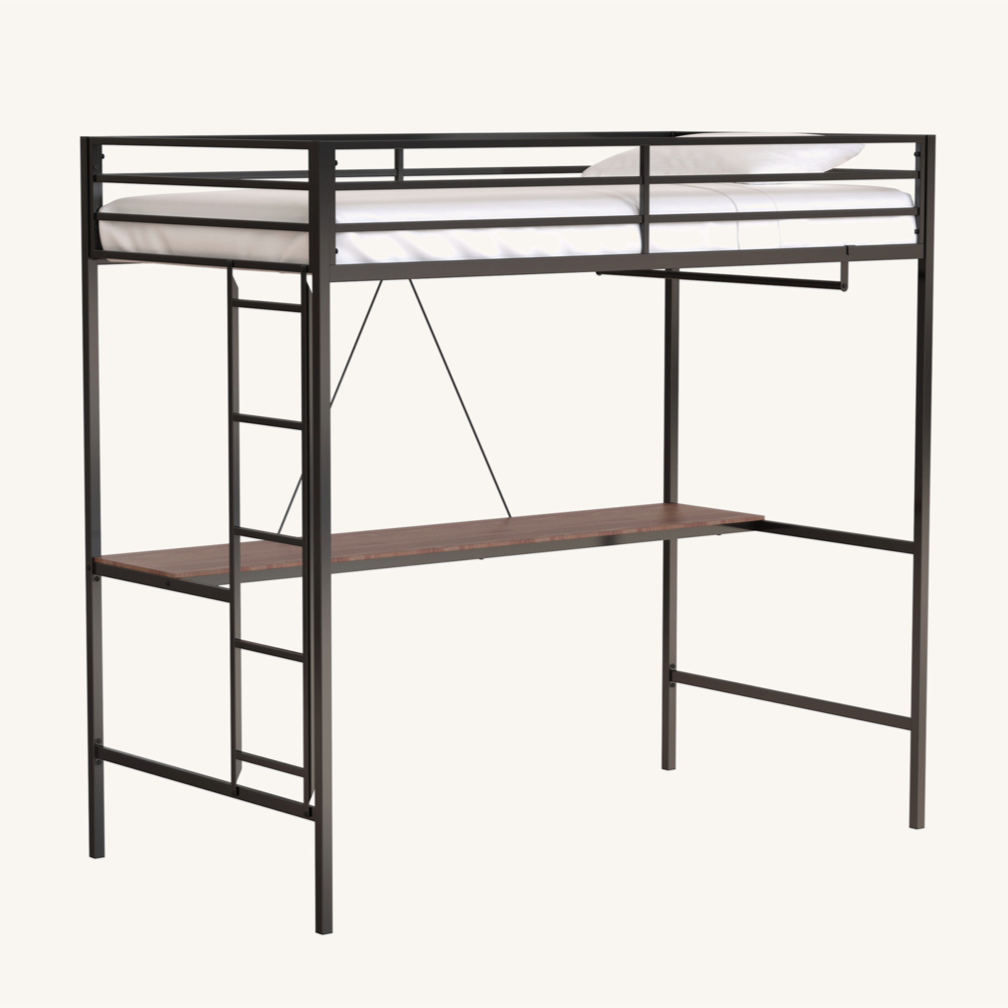 Mason & Marbles Elaxi Metal & Wood Bunk Bed Bed | Wayfair