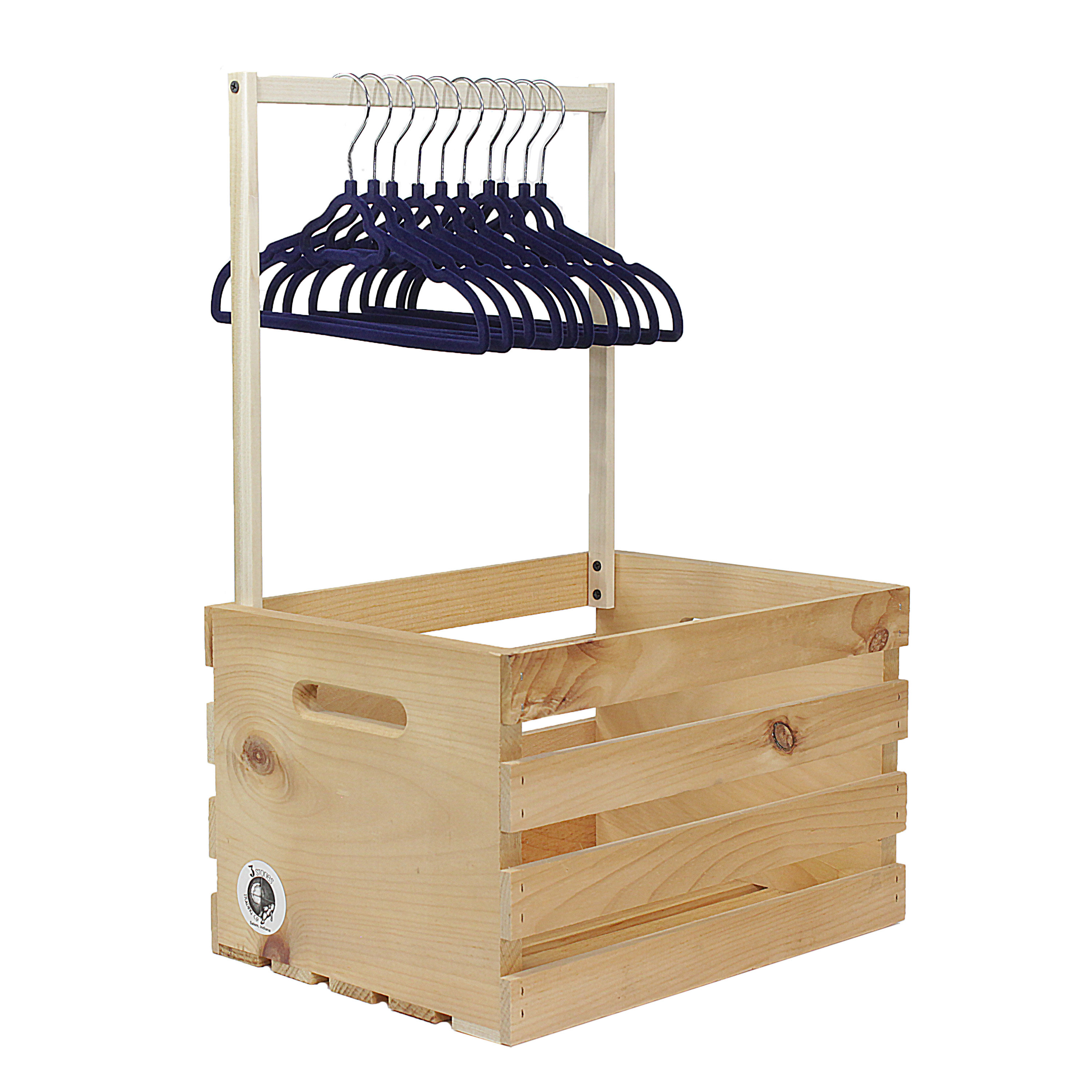 Rebrilliant BABY SHOWER WARDROBE CRATE & CLOTHES HANGER KIT | Wayfair