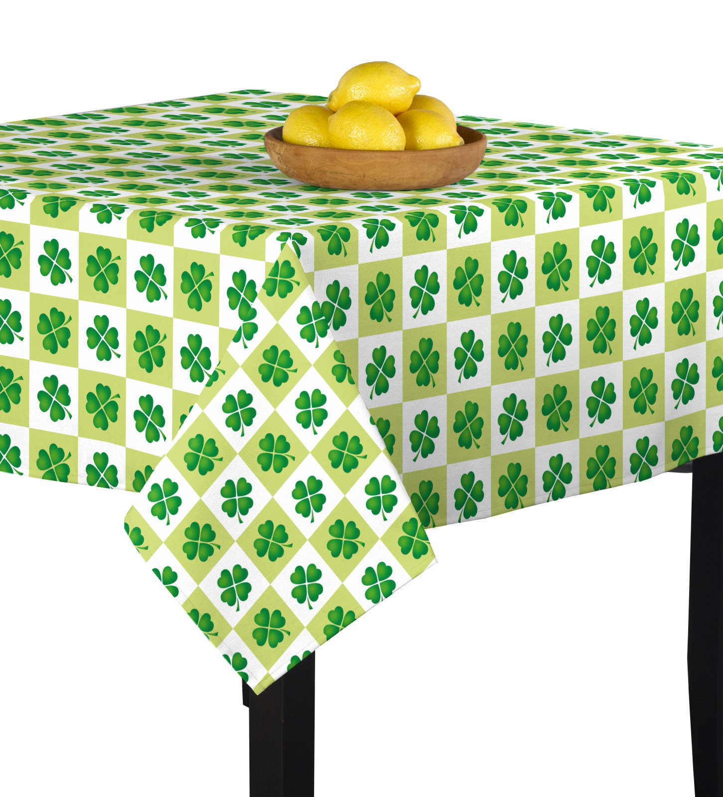 East Urban Home Rayshun 4 Leaf Clover Check Tablecloth | Wayfair